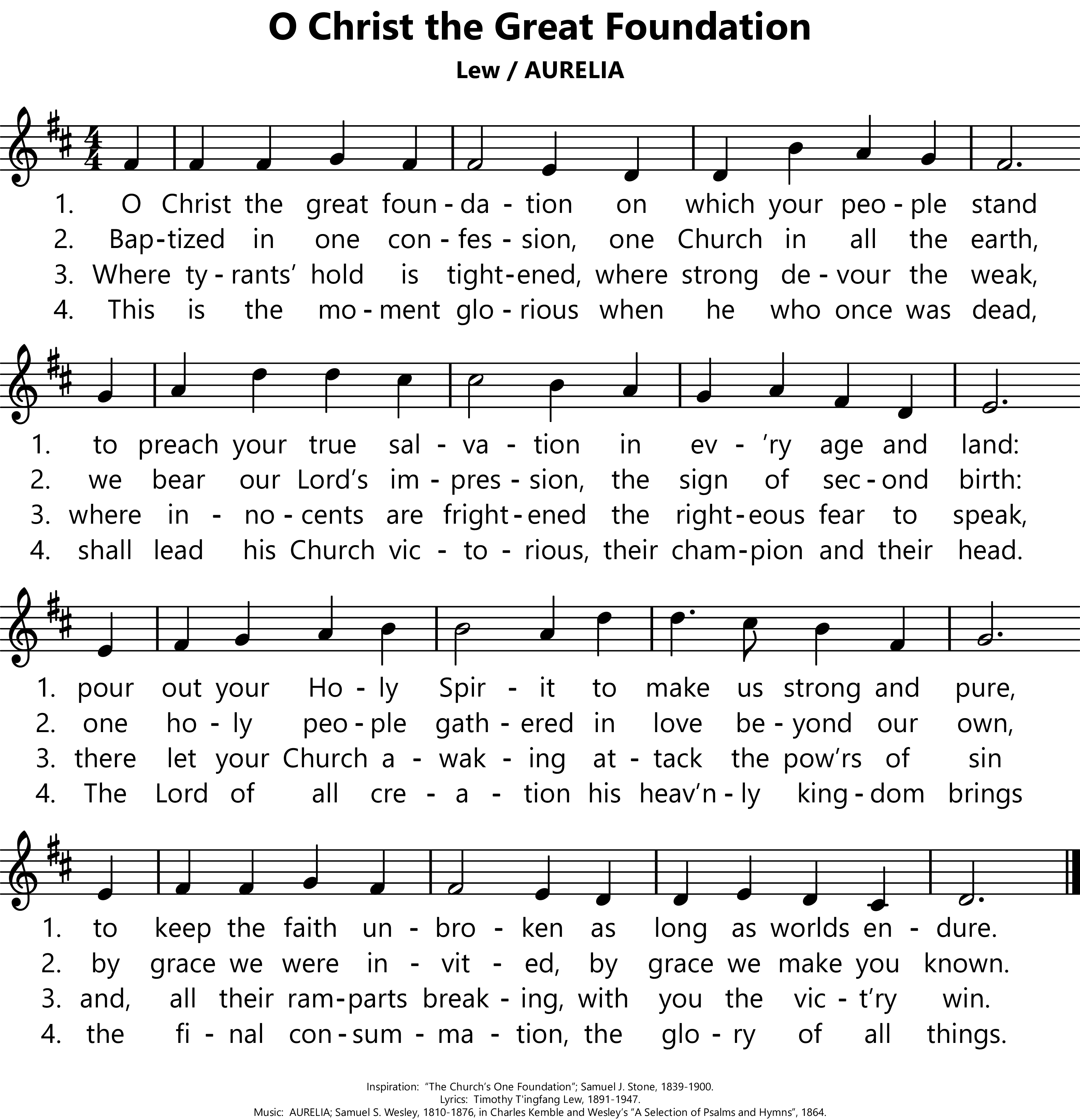 LiturgyShare: O Christ the Great Foundation [Lew]